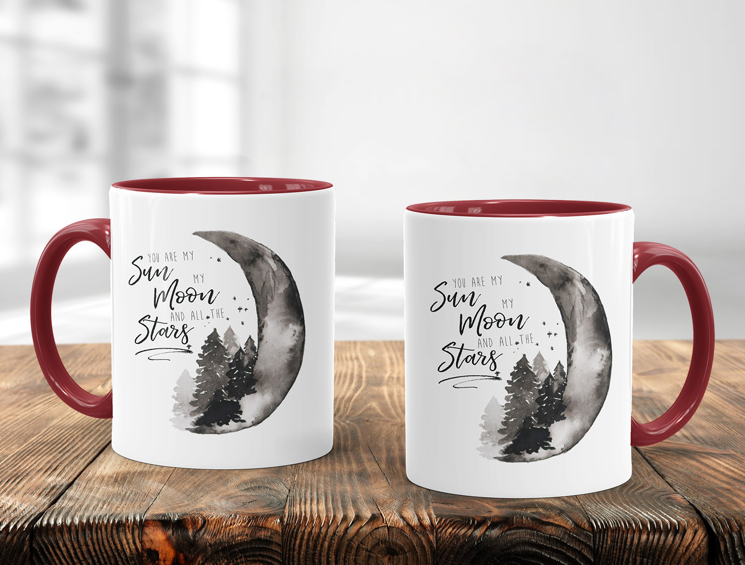 Geschenk Tasse Liebe You are my sun, my moon and all the stars Liebe ...