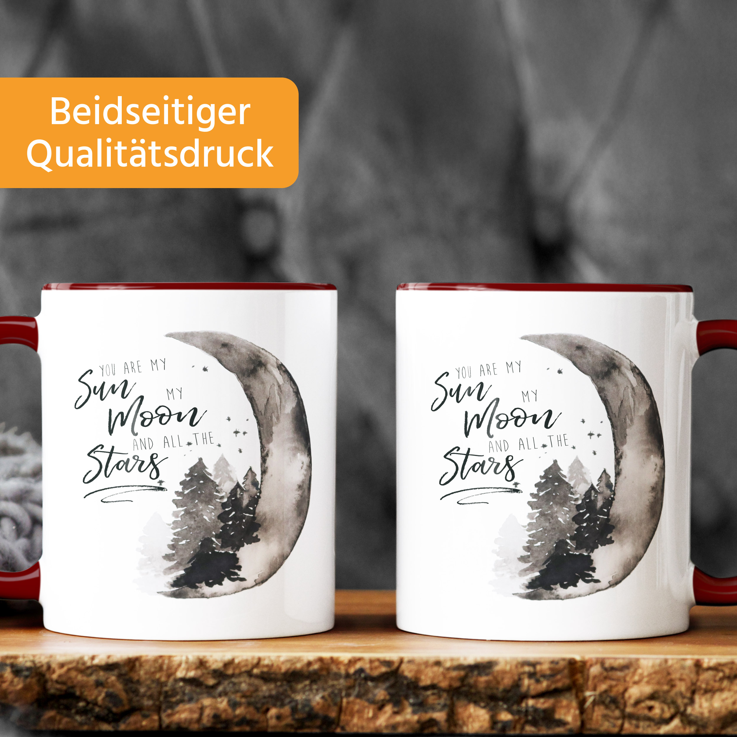 Geschenk Tasse Liebe You are my sun, my moon and all the stars Liebe ...