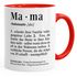 Geschenk-Tasse Mama Definition Dictionary Wörterbuch Duden ...
