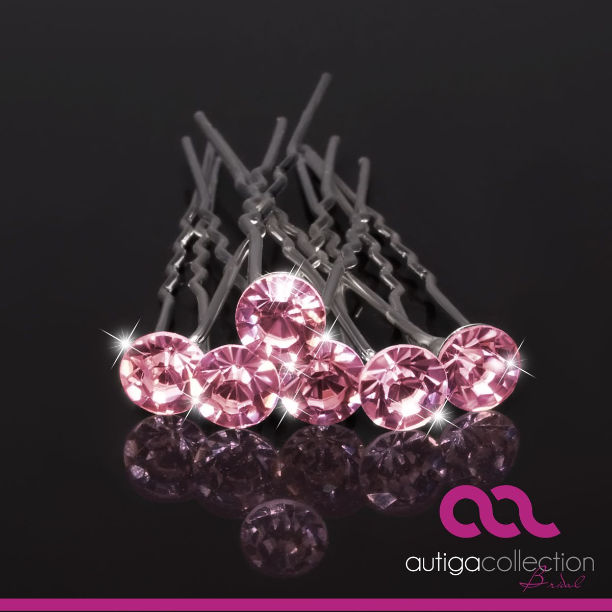 Haarnadeln Kristall Strass Hochzeit Braut Haarschmuck Kommunion Haarpin ...