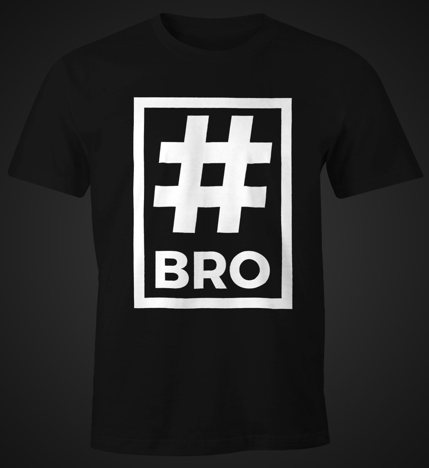 Herren T-Shirt Bro Brother Hashtag Moonworks® | Akowi