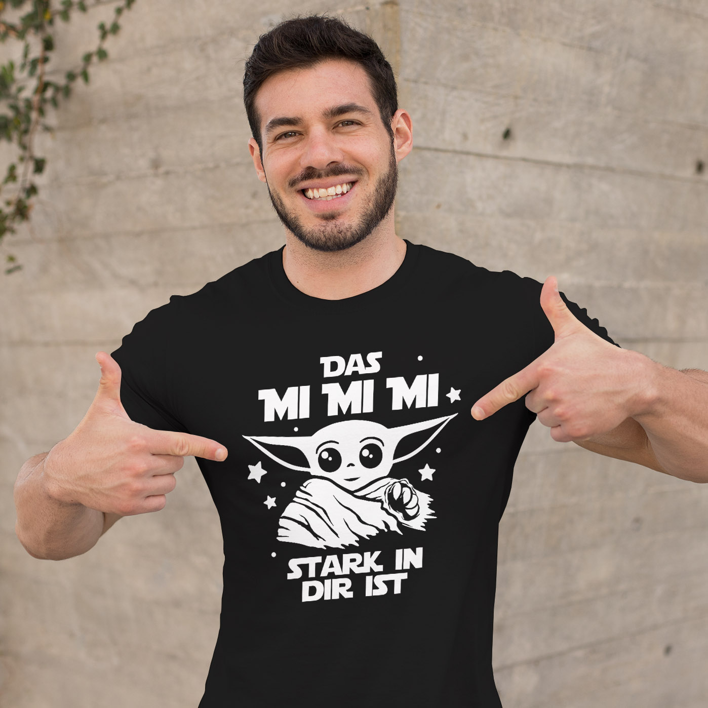 Herren T-Shirt Parodie Spruch Das mi mi mi stark in dir ist Fun-Shirt ...
