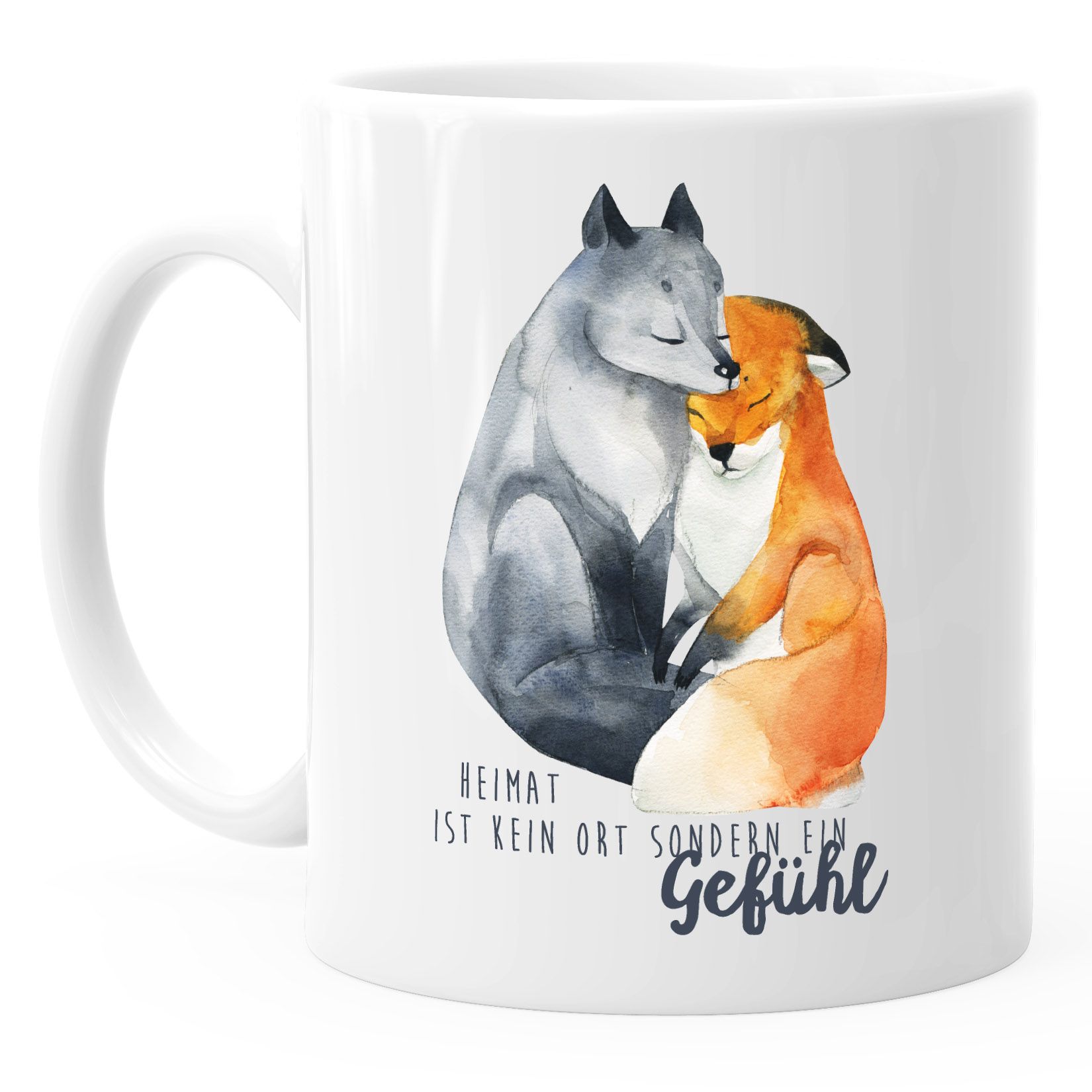 Kaffee-Tasse Heimat ist kein Ort sondern ein Gefühl Fuchs Liebe Spruch ...