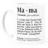 Kaffee-Tasse Mama Definition Dictionary Wörterbuch Duden Geschenk für ...