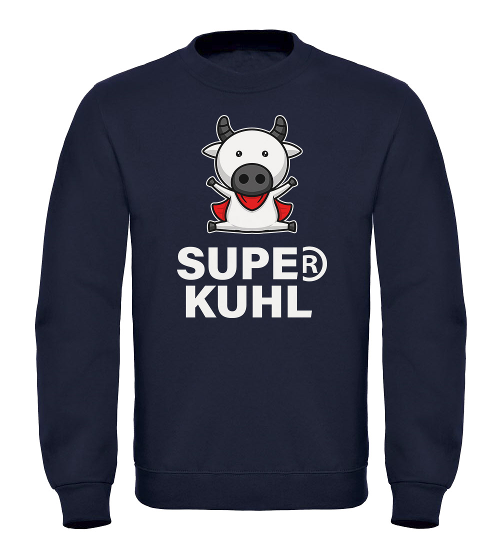 Sweatshirt Herren Super Kuhl Kuh Rundhals-Pullover Moonworks® | Akowi