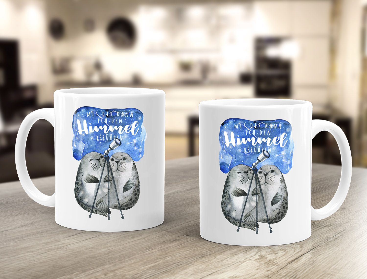 Tasse Geschenk Liebe Mit dir kann ich den Himmel berühren Spruch ...